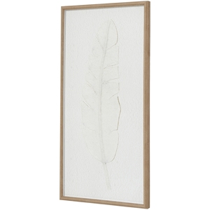 Ethereal Quill Feather Art In Beaded Frame