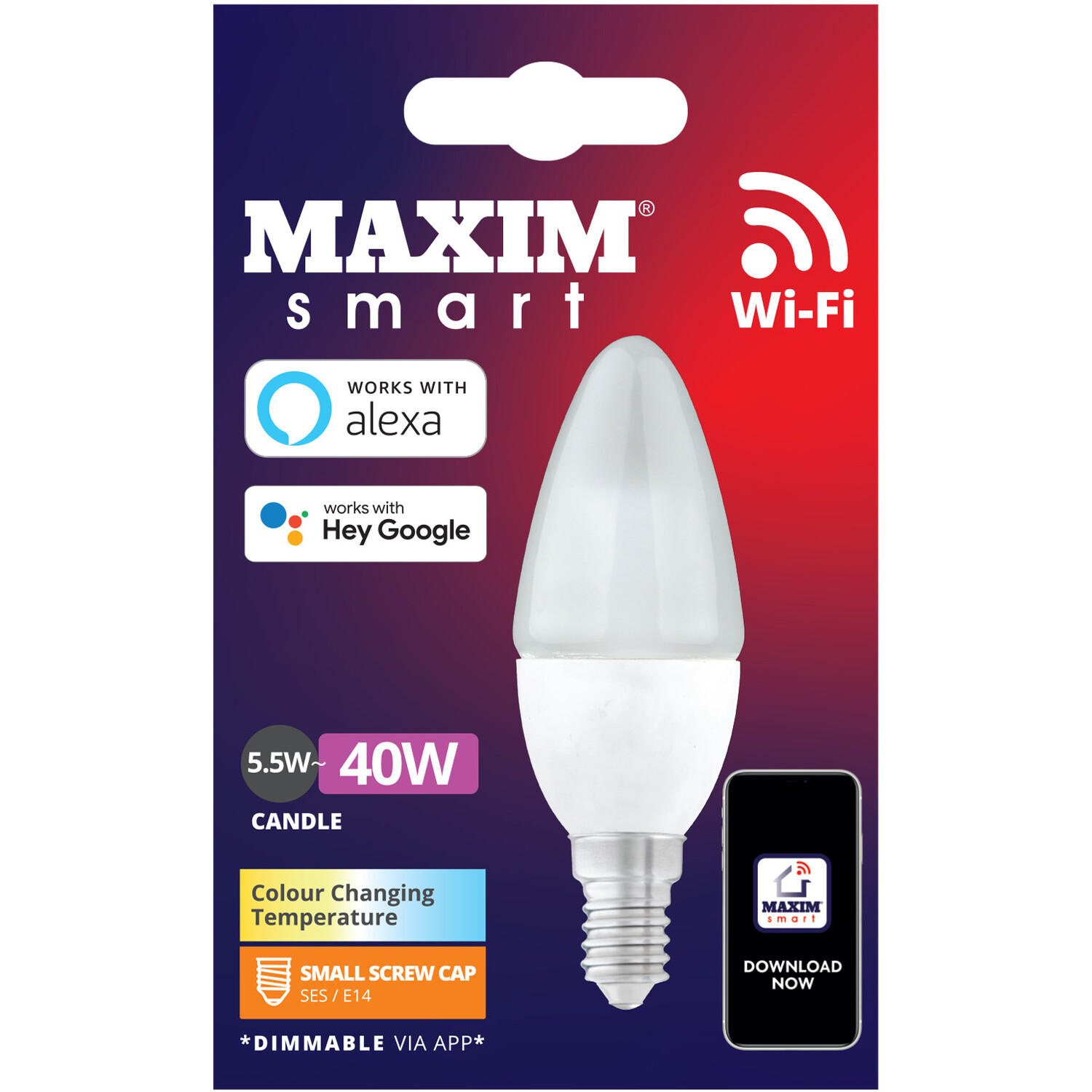 Maxim Smart LED Candle E14 Bulb