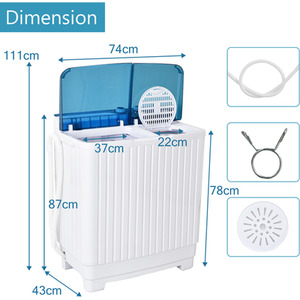 Twin Tube Laundry Washer Washing Machine