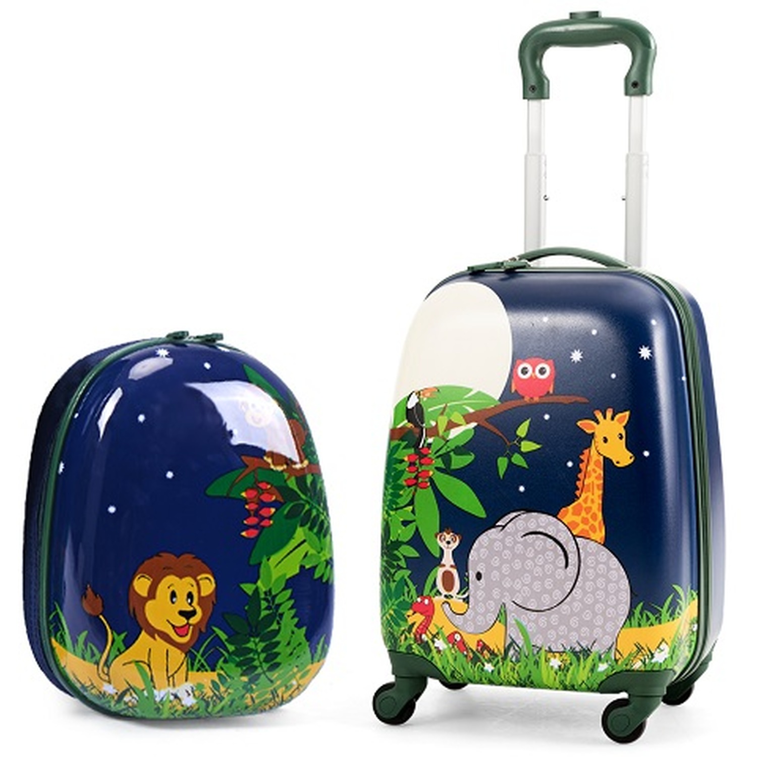2Pcs Kids Suitcase Backpack Luggage Set