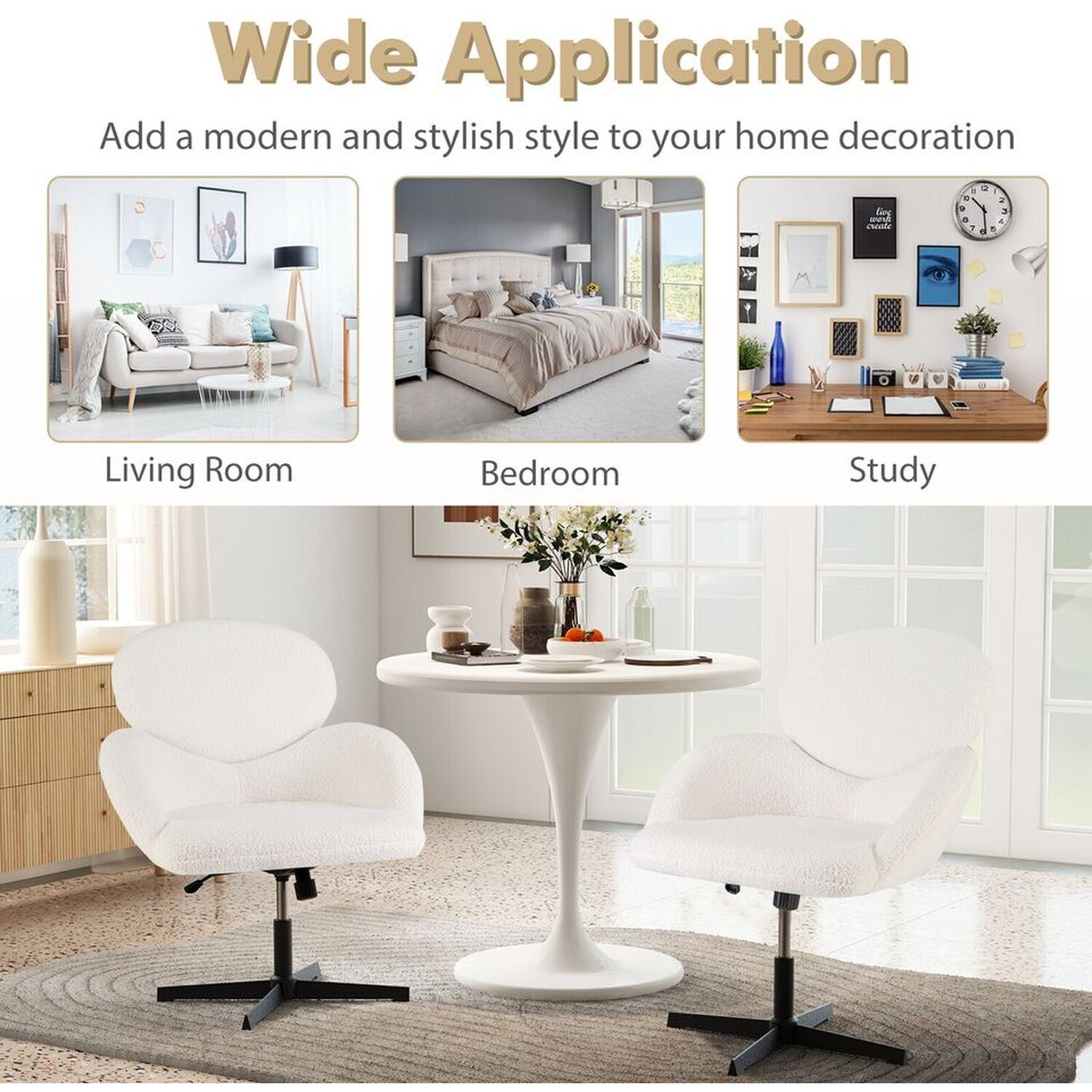 Criss Cross Chair Task Vanity Chair
