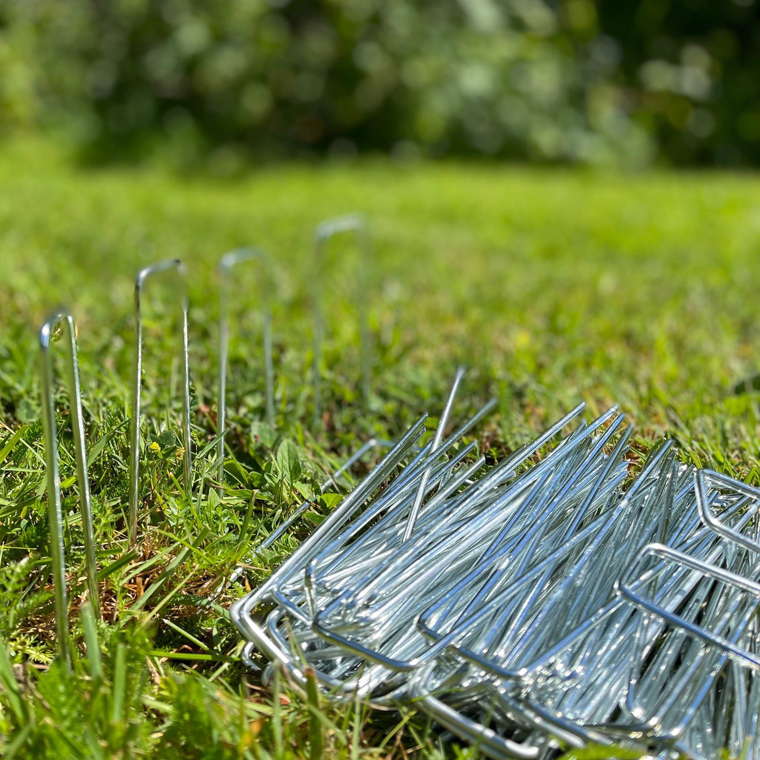 Zinc Coated Stainless Steel Weed Fabric U-Shaped Garden Fixing Pins