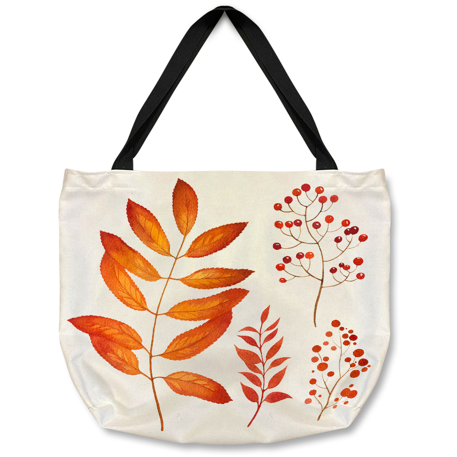 Orange Autumn Leaves Tote bag