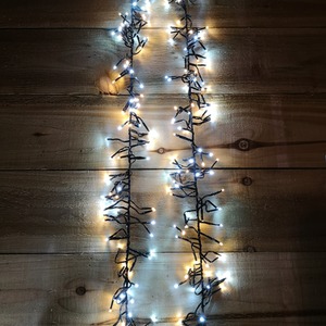 Christmas Cluster Lights with 3000 LEDS in White and Warm White