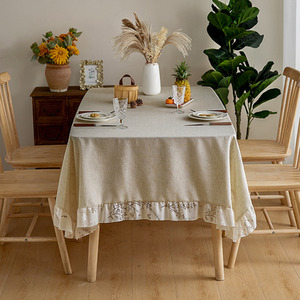 Linen Lace Blended Tablecloth