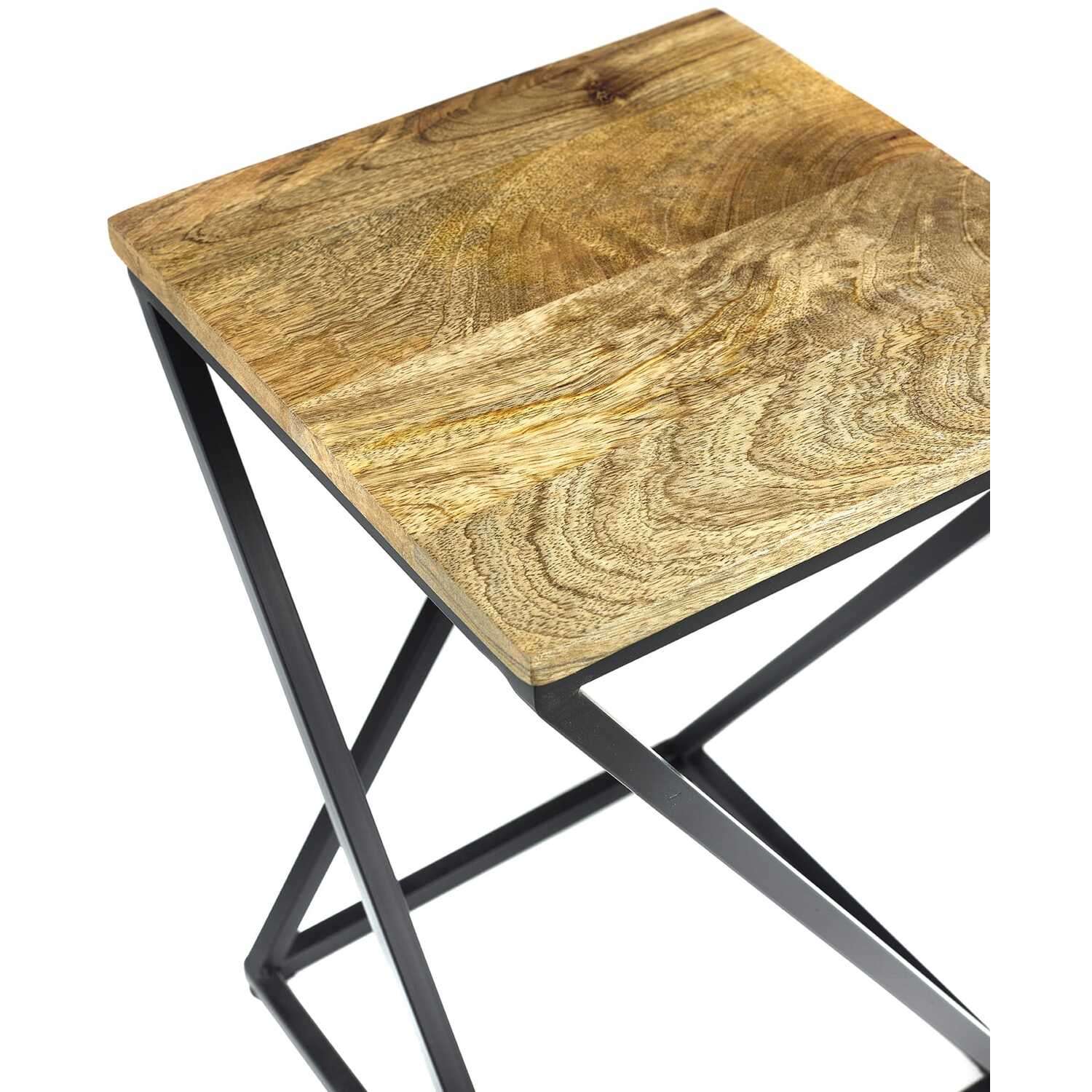 Solid Mango Wood Light Oak Finish