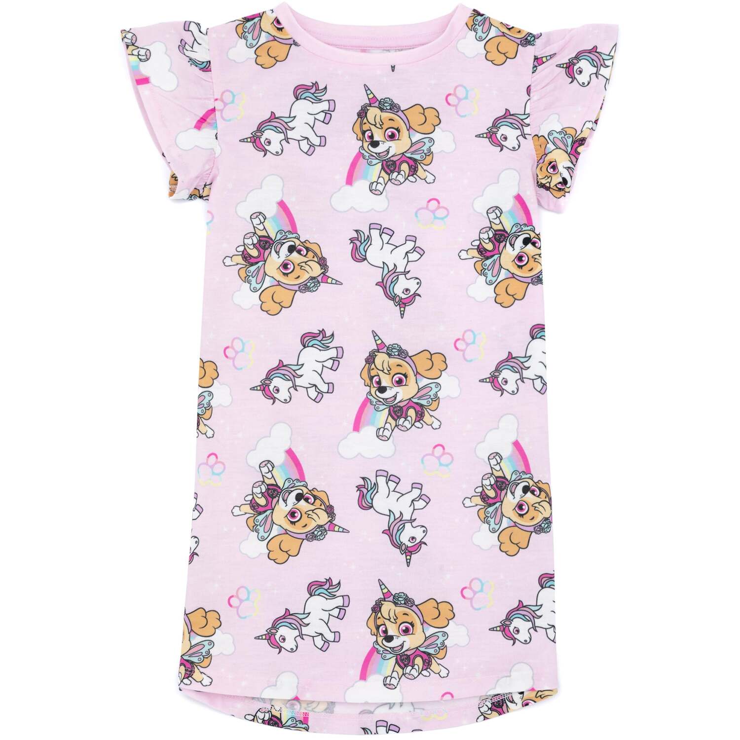 Paw Patrol Skye Girls Short Sleeve Nightdress