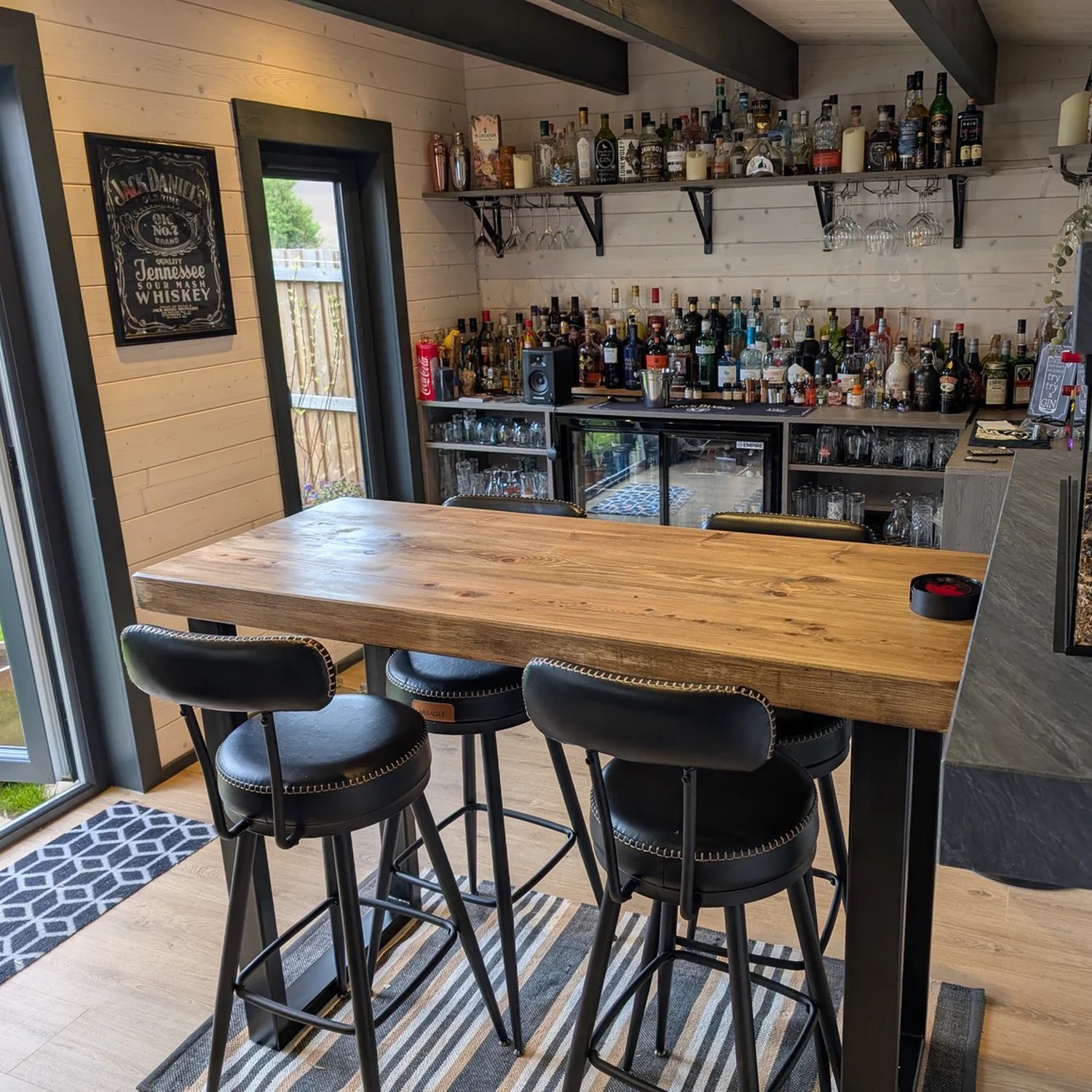 Chunky Rustic Breakfast Bar Table (Freestanding)