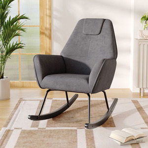 Comfy Velvet Rocking Chair