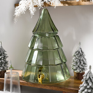 Xmas Tree Glass Drinks Dispenser
