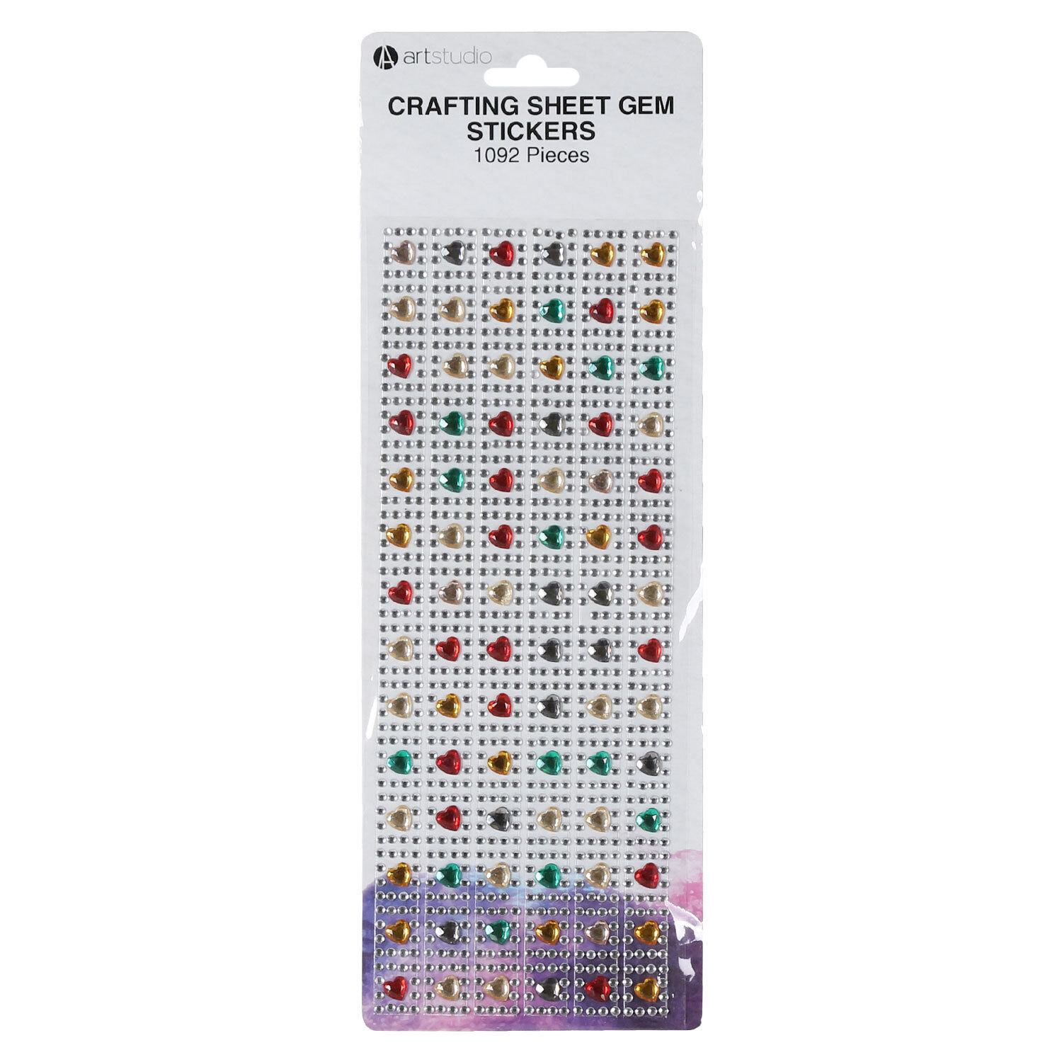 Pack of 1092 Crafting Sheet Gem Stickers