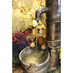 Puppy Dog Fountain Animal Fountains Solar Water Feature