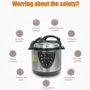 6L Electric Pressure Cooker Stainless Steel Non-Stick Multi Function