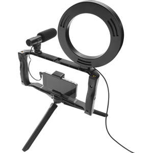 Smartphone Vlogging Kit - Tripod, Microphone and Ring Light