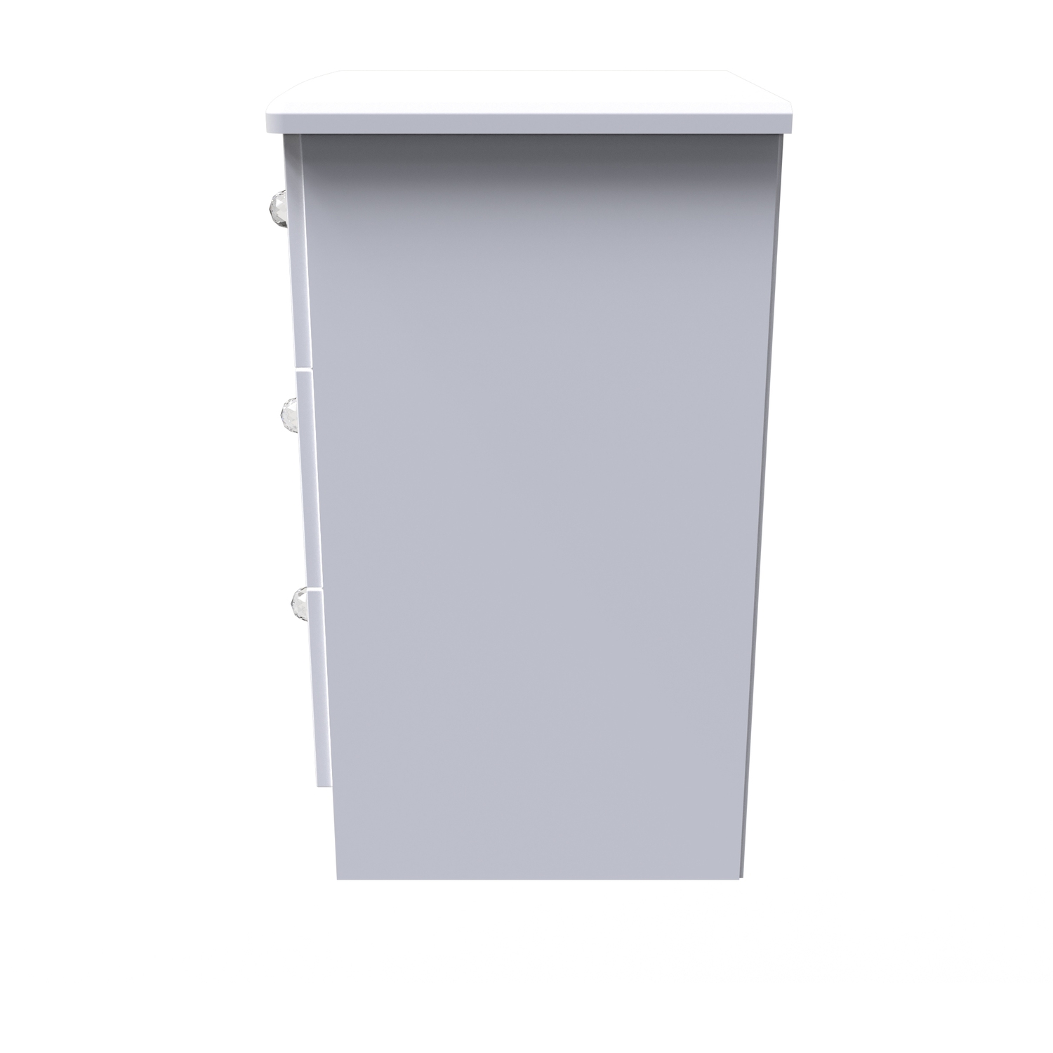 Lumiere Ready Assembled 3 Drawer Bedside Cabinet