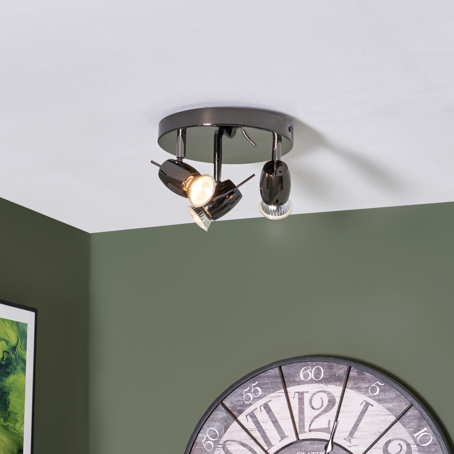 Frank 3 Light Adjustable Spotlight Plate