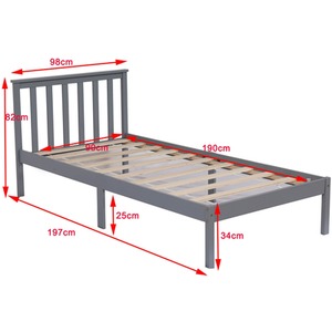 WestWood No Footboard Wood Bed