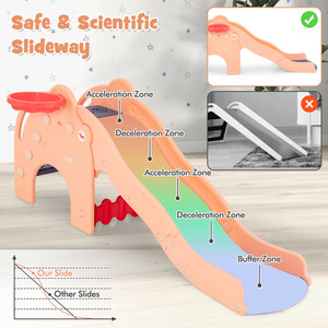 4-in-1 Kids Play Slide Toddler Slide Toy Set
