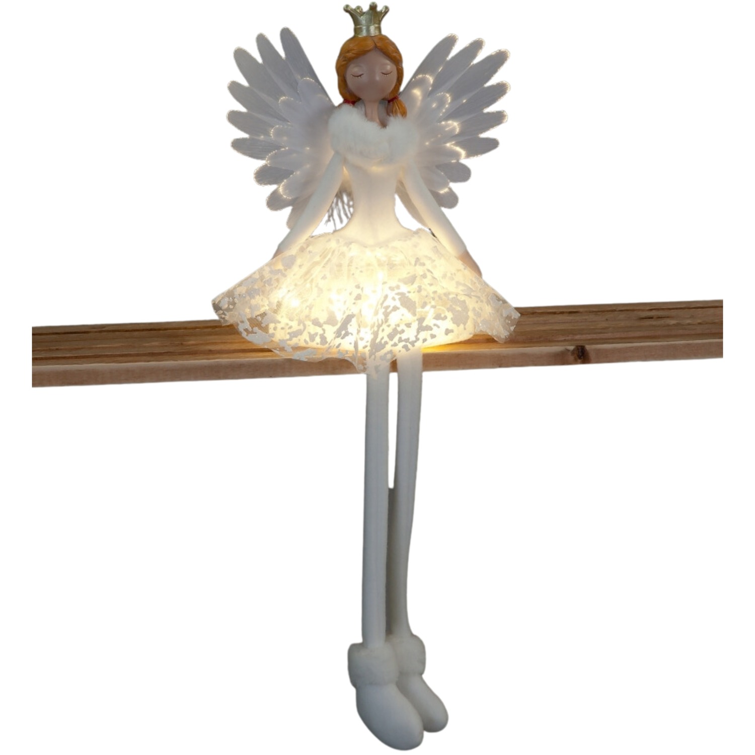 LED Sitting White Angel