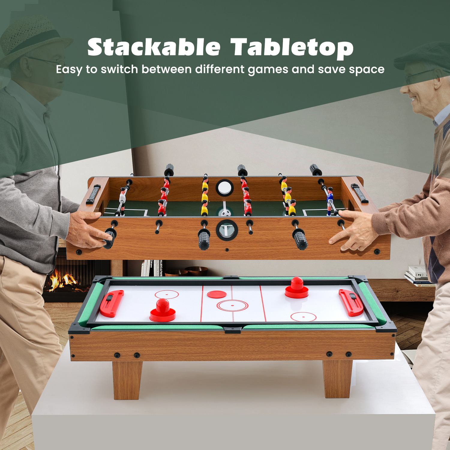 4 in 1 Combo Game Table Set Foosball Table