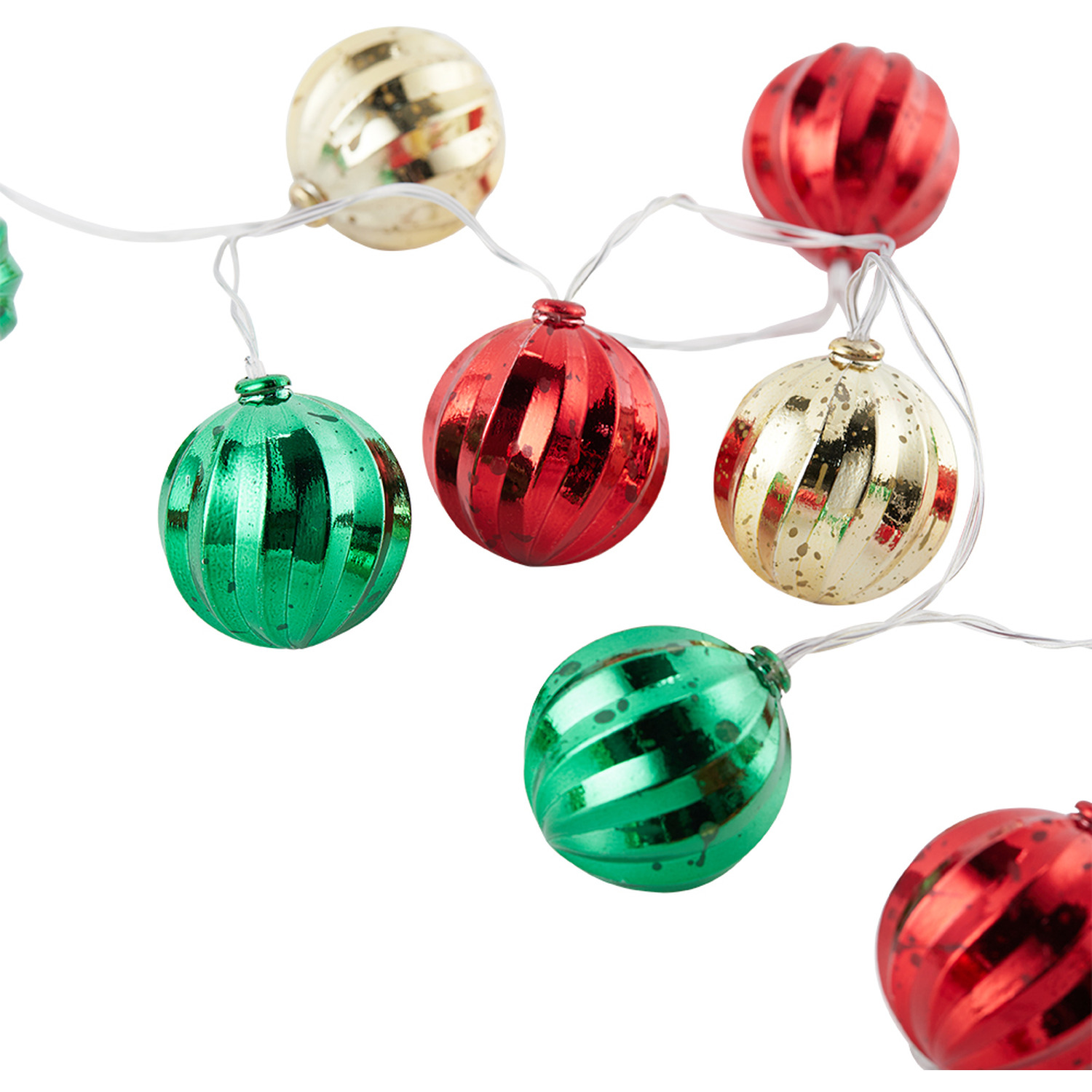 Multicoloured Christmas Ball String Lights