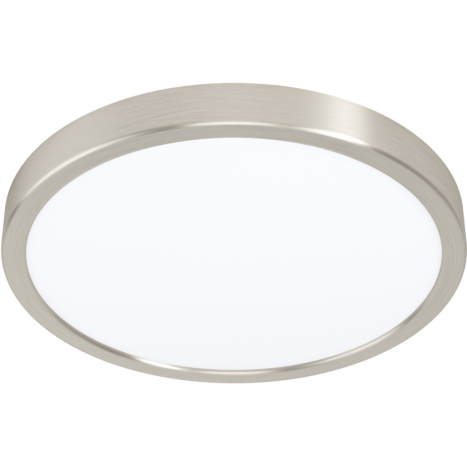 Eglo Fueva 5 Satin Nickel Round Integrated LED Flush Light