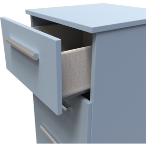 Contrast Ready Assembled 4 Drawer Tallboy
