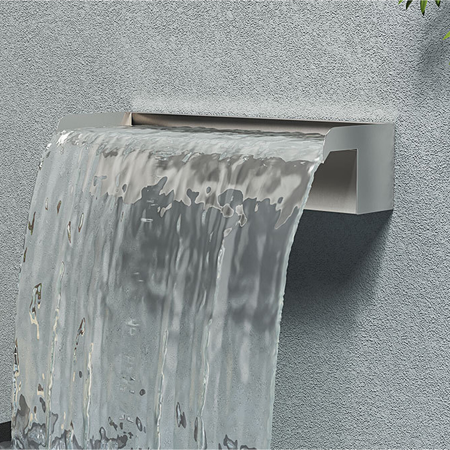 Stainless Steel Garden Water Curtain Outlet Pond Waterfall Spout