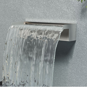Stainless Steel Garden Water Curtain Outlet Pond Waterfall Spout