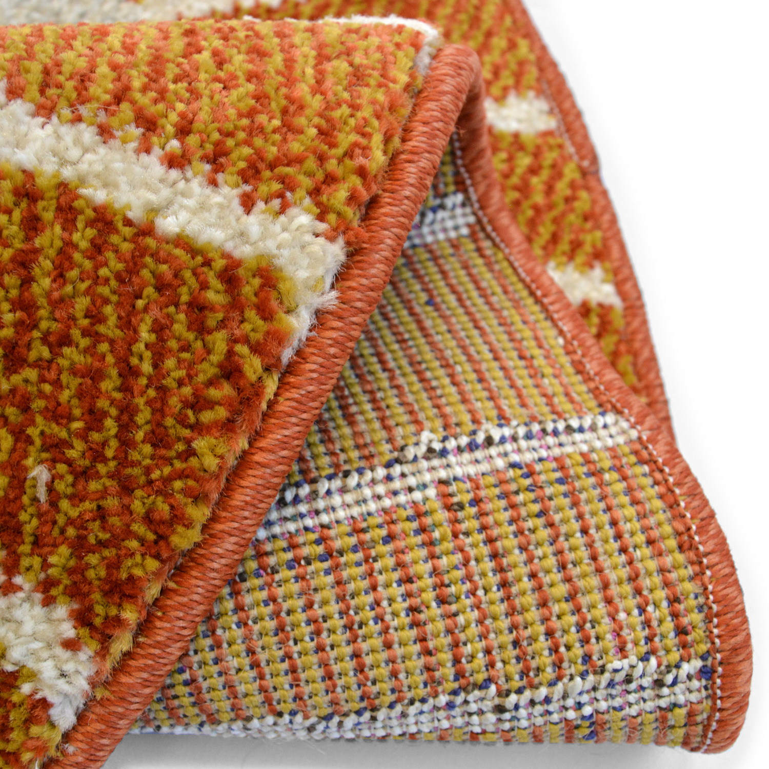 Kids Circle Wool Look Warm Terra Lion Nursey Rug - Perth