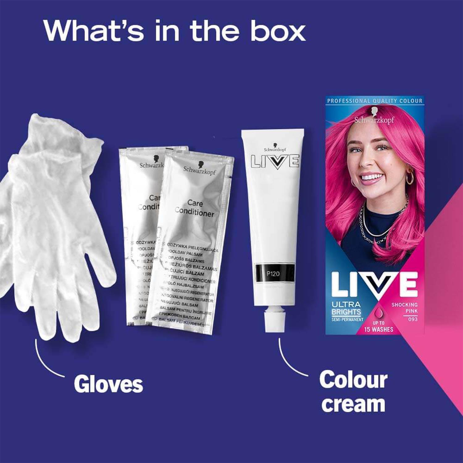 Schwarzkopf Live Intense 093 Shocking Pink Permanent Hair Dye