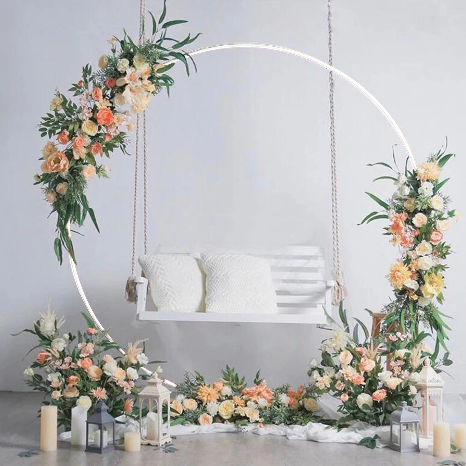 Semi Circle Wedding Arch Backdrop