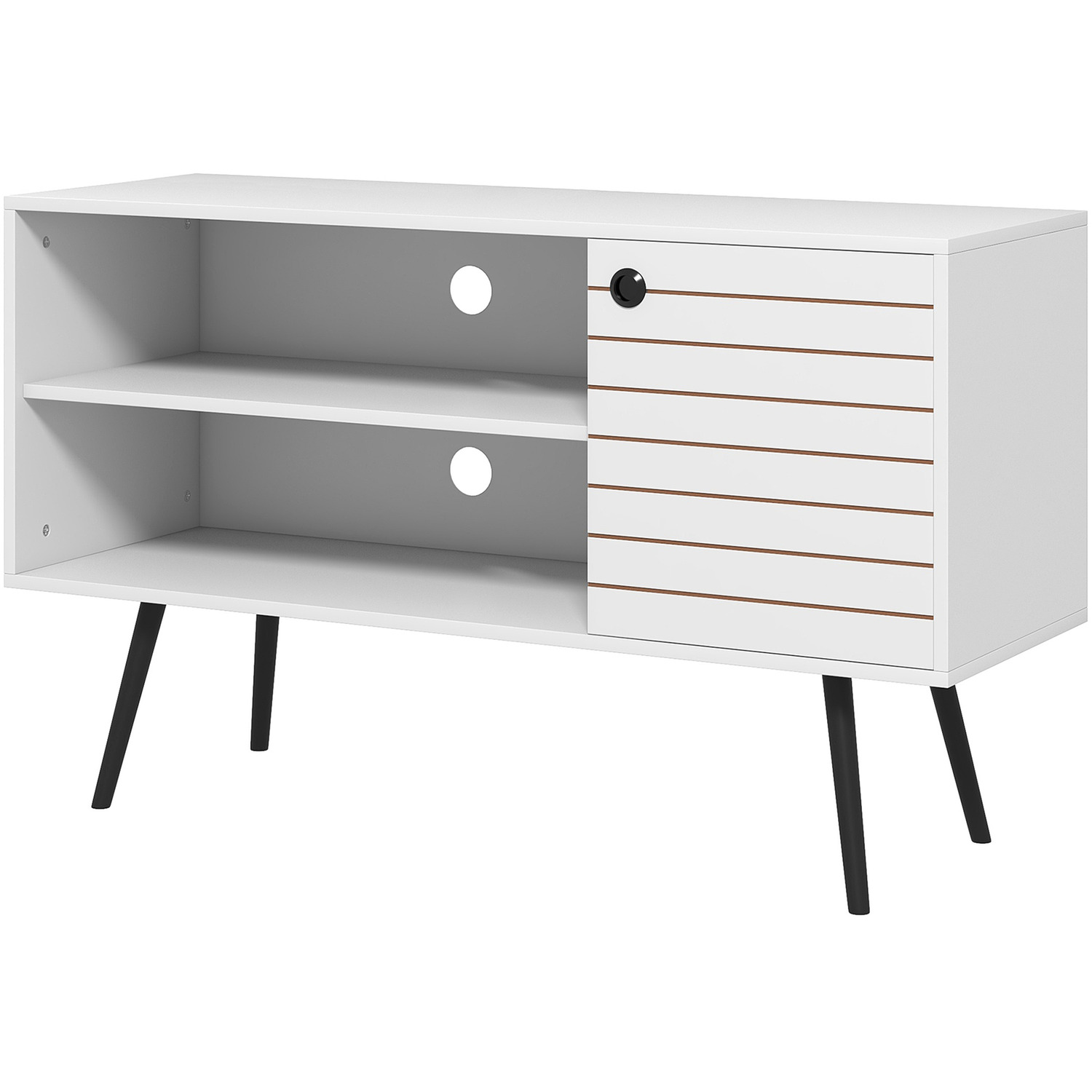 110cm TV Stand Cabinet for TVs with Open Shelves,