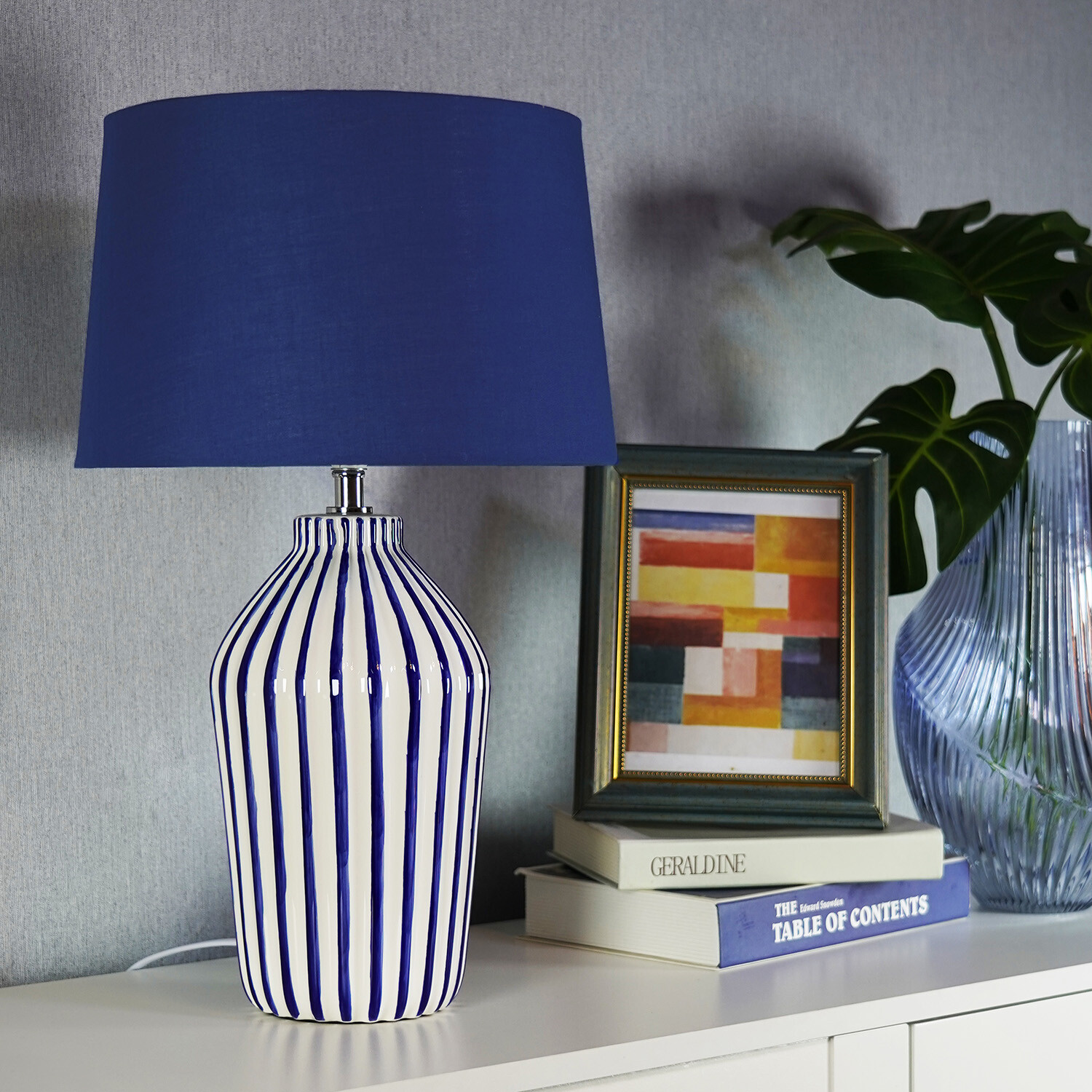 Hallie Stripe Table Lamp