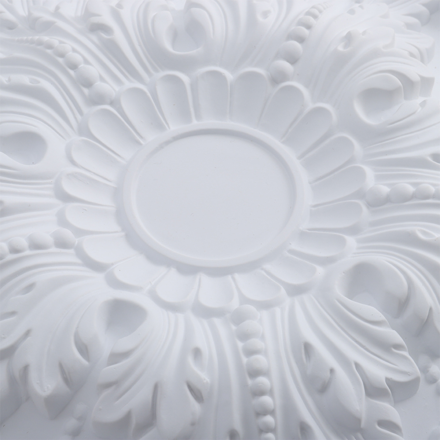 White 3D Polyurethane Ceiling Rose
