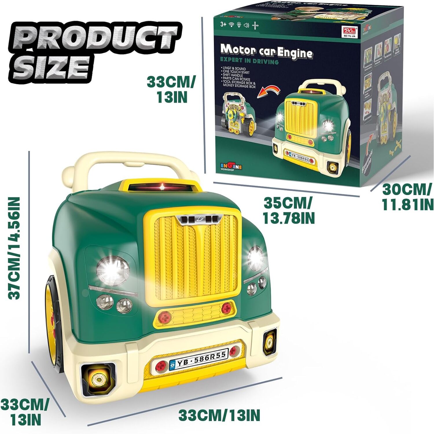 Take Apart Motor Vehicle Car Service Station Engine Toy