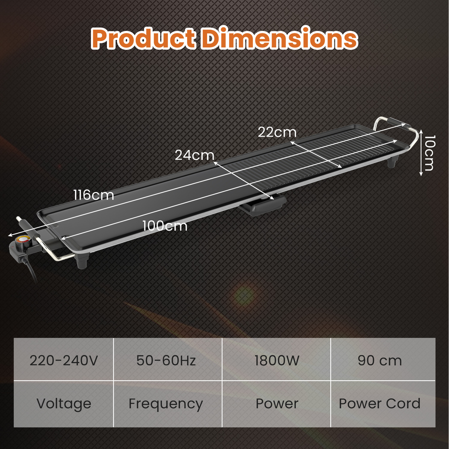 Electric Griddle Tabletop BBQ Grill