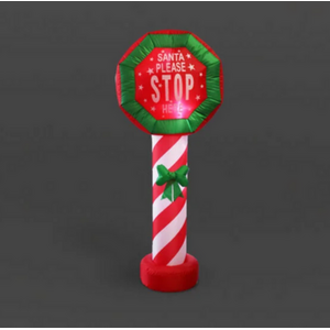 SnowTime Inflatable Santa Stop