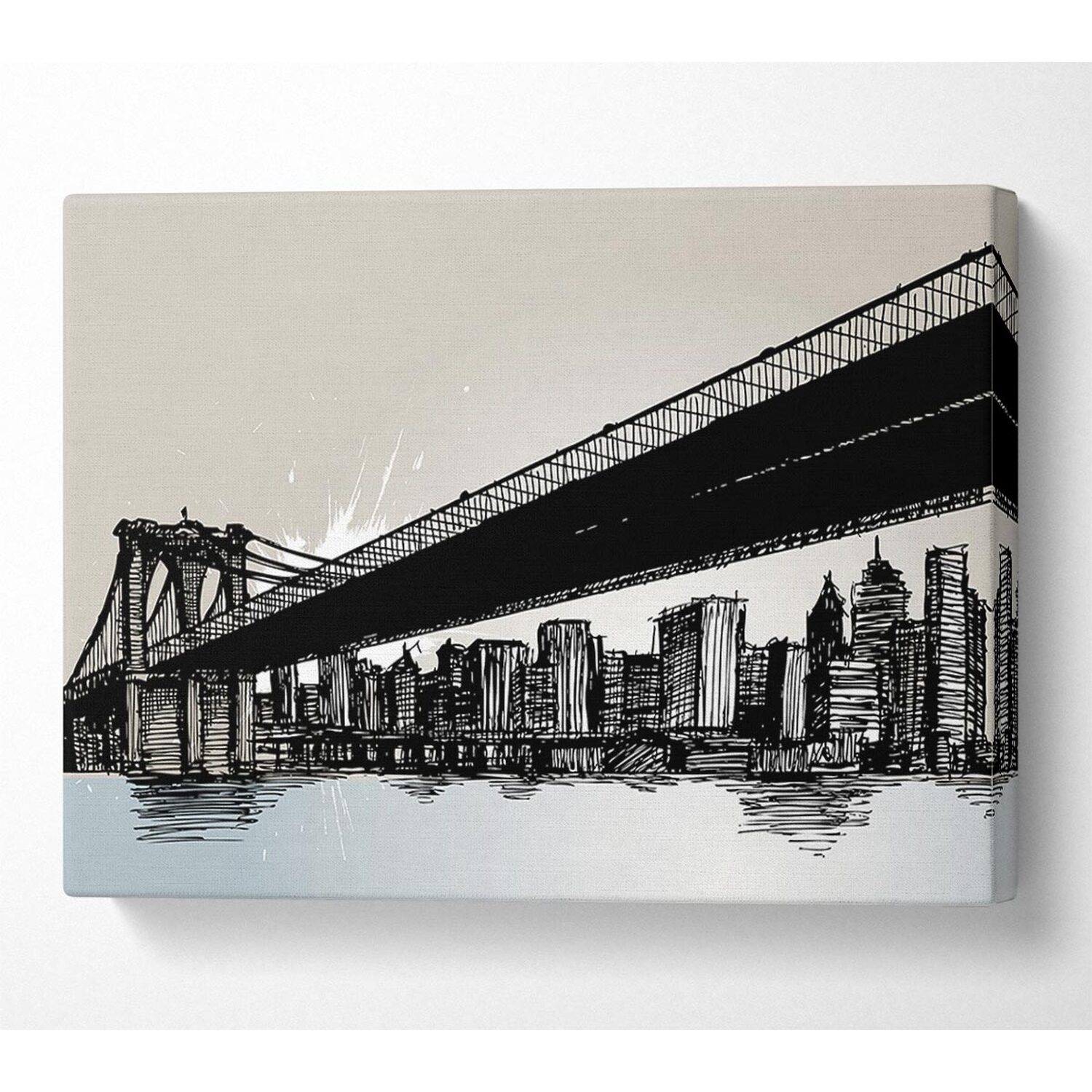 Abstract New York City Canvas Print Wall Art