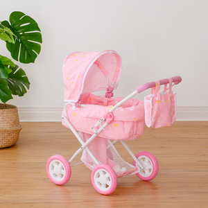 Olivia's Little World Twinkle Stars Princess Deluxe Baby Doll Stroller
