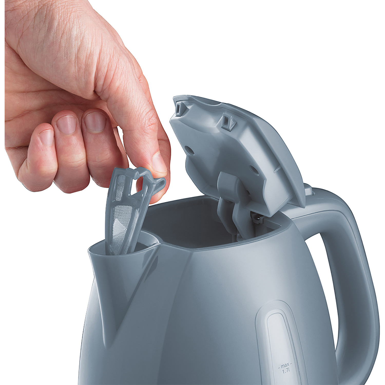 1.7L Textures Kettle Grey