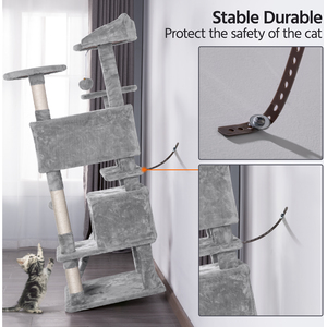 Multilevel Cat Tree with Scratching Posts