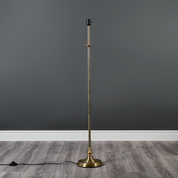 Antique Brass Traditional Floor Lamp Base