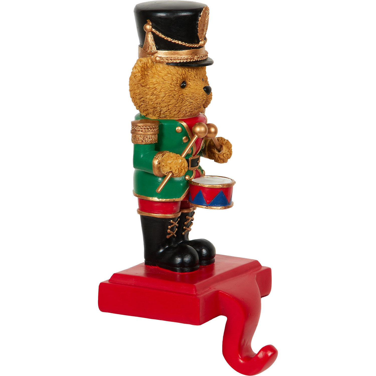 Teddy Bear Soldier Stocking Holder