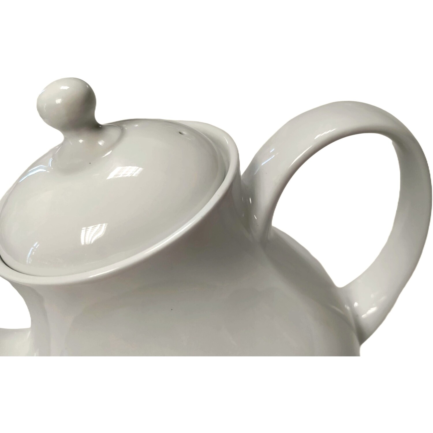 Arcoroc Large Teapot White Ceramic Hotelware 32oz 1L Catering Tea Pot