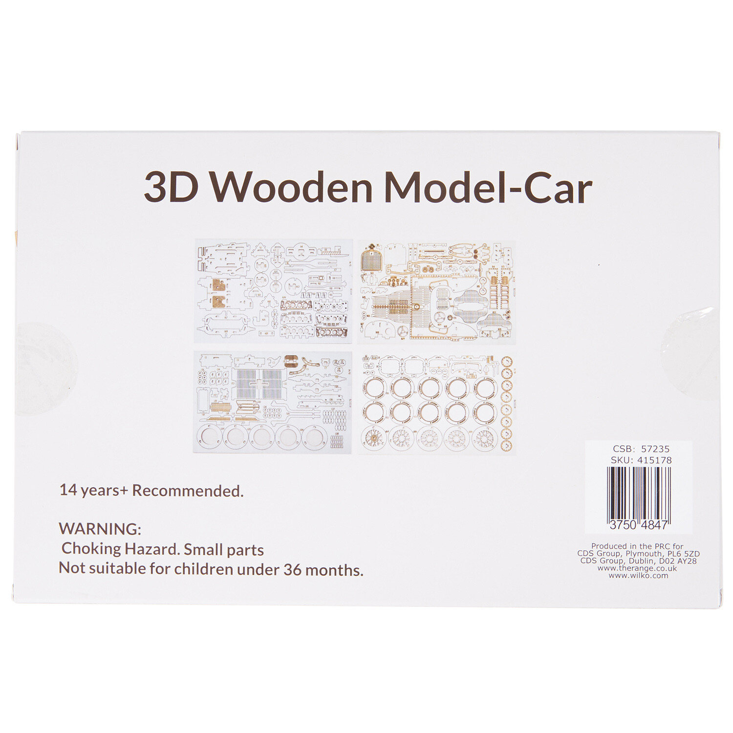 3D Wooden Model Car