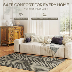 HOMCOM Geometric Pattern Area Rug