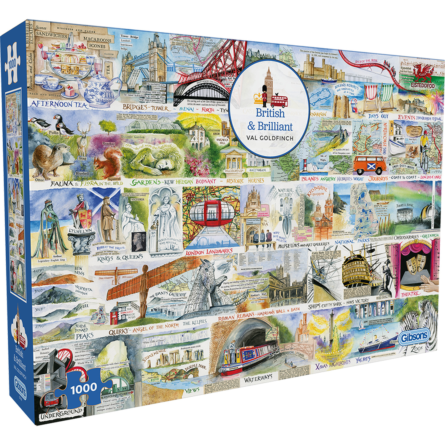 Brilliant British Val Goldfinch 1000 Piece Jigsaw Puzzle