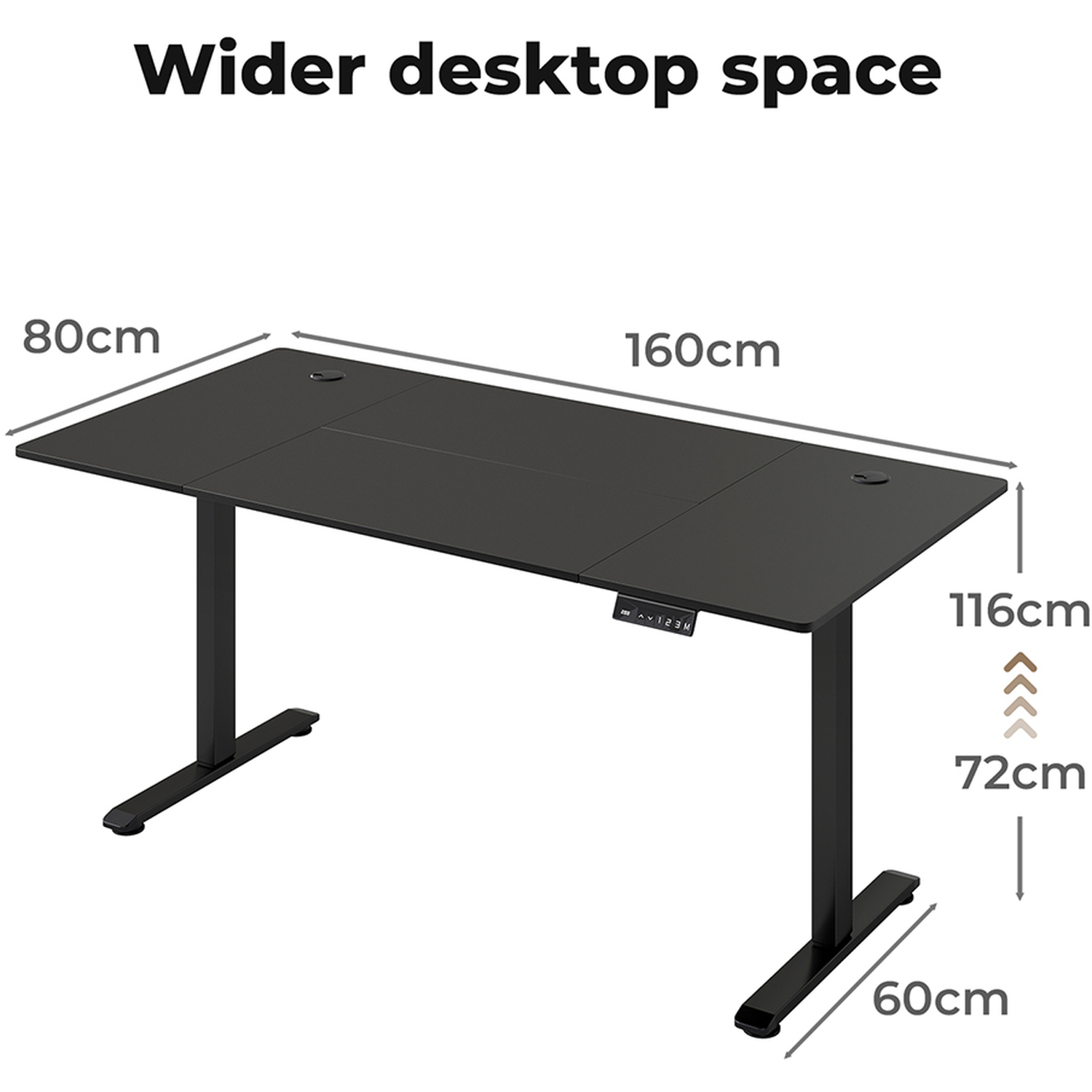160 cm Height Adjustable Standing Desk