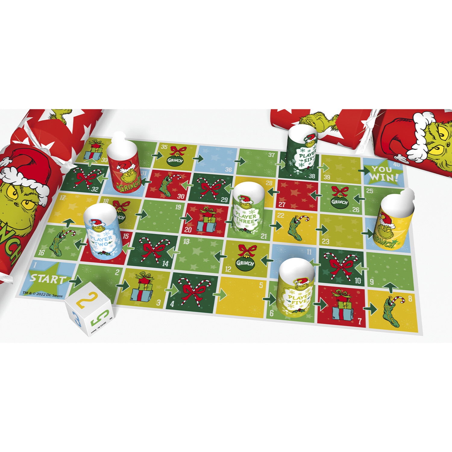 Pack of 6 Grinch Crackers